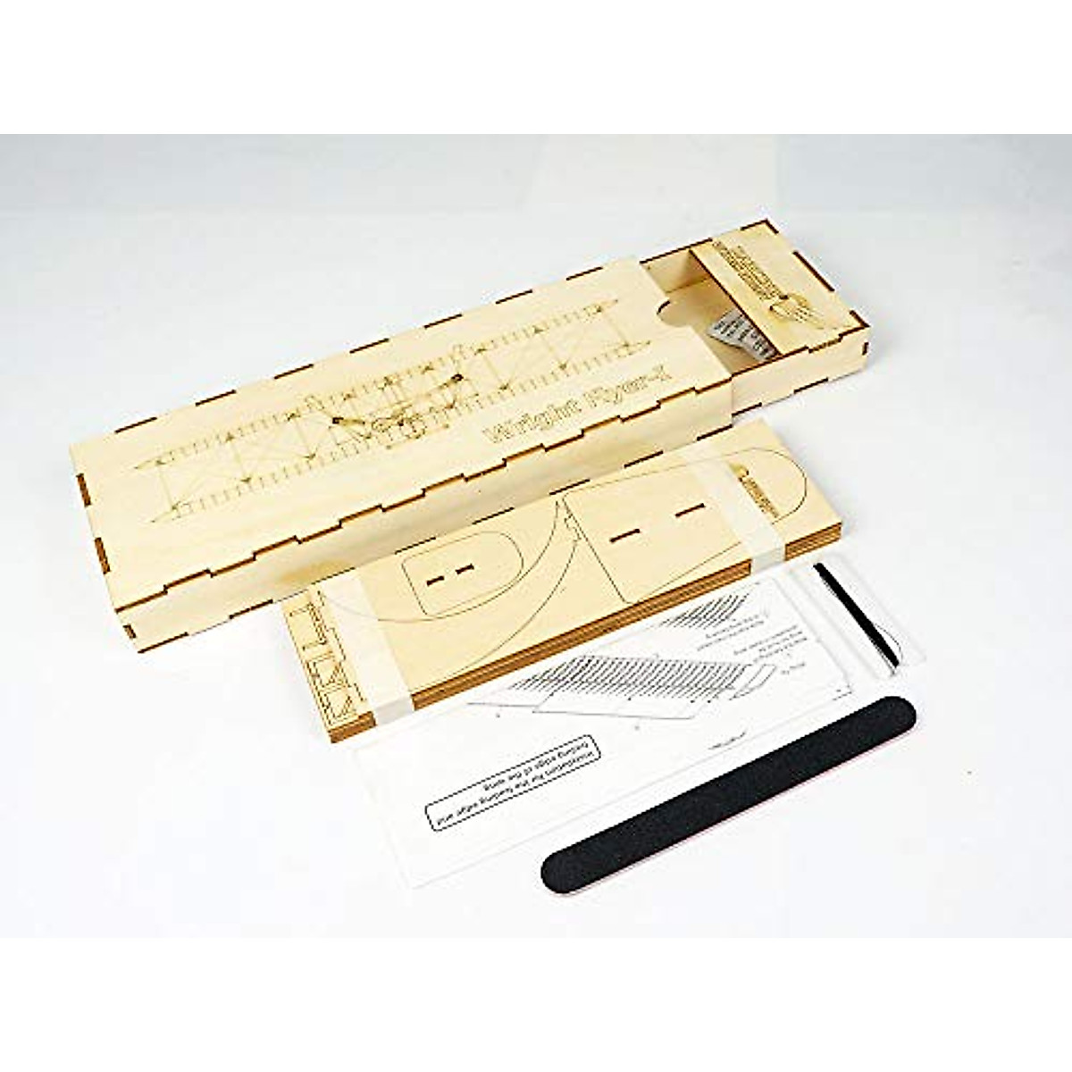Wright Brothers Flyer Balsa Wood Airplane Model Kit DIY