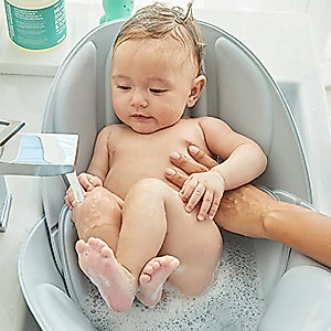 Frida Baby Soft Sink Baby Bath|Easy to Clean Baby Bathtub + Bath Cushion That Supports Baby's Head