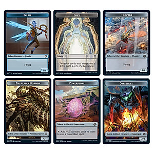 Magic: The Gathering The Brothers’ War Retro-Frame Commander Deck - Urza's Iron Alliance (White-Blue-Black) + Collector Booster Sample Pack