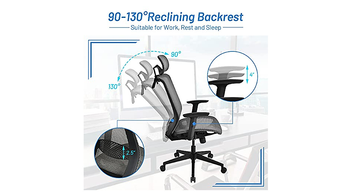 Giantex Ergonomic Office Chair with Adjustable Support