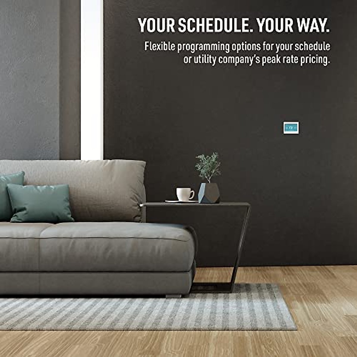 Honeywell Home RTH9600WF Smart Color Thermostat Energy Star Wi-Fi Programmable Touchscreen Alexa Ready - C-Wire Required, Not Compatible with Line Volt Heating