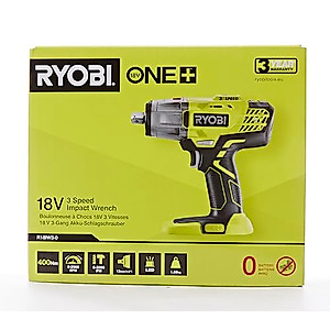 RYOBI R18IW3-0 18V ONE+ Cordless 3-Speed Impact Wrench (Body Only)
