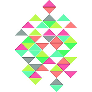 WallPops DWPK2149 Matrix Wall Art Kit, Multicolor