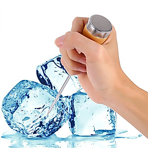 Ice Pick Crusher Wooden Handle Awl Punch Stainless Steel Awl GL Kitchen Bar Tool for Picnics, Camping, Bars, Kitchens, And Restaurants