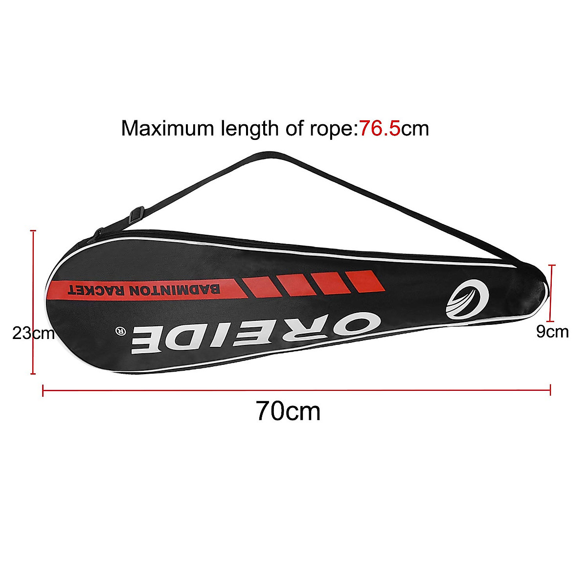 Durable Oxford Badminton Racquet Bag Waterproof Badminton Racket Cover Bag with Adjustable Strap Gym Bag Backpack Adjustable Sport Equipment Duffel Bag Shoulder Bag Carrying Bag Tote Storage Sack