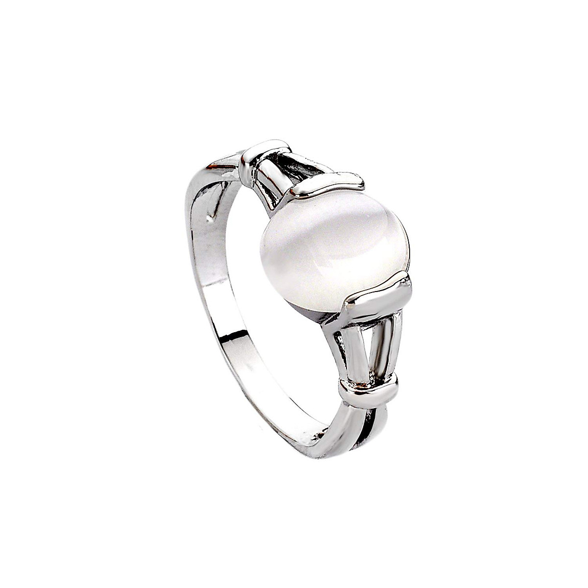 LUREME® Fashion Alloy Twilight Saga Bella Natural Cateye Stone Women's Ring-M (04001479-1)