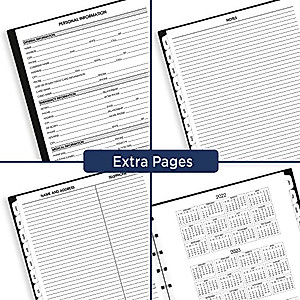 AT-A-GLANCE Move-A-Page 2023 RY Weekly Monthly Appointment Book Planner, Black, Large, 8 3/4" x 11"