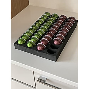 Coffee Pod Storage Tray, Organizer Compatible with Nespresso Vertuoline For Drawer or Countertop 40 Vertuo Capsule Capacity