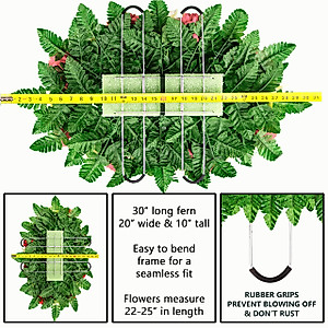 Sympathy Silks Artificial Cemetery Flowers - Grave Decorations Winter Memorial - Christmas Red and White Mums Saddle for Headstone