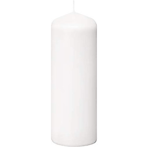 Bolsius White Pillar Candles – 2x6 Unscented Candle Set of 20 – Dripless, Smokeless, and Clean Burning Household Dinner Candles – Perfect for Weddings, Parties, Dinners – 20 Decorative Candles