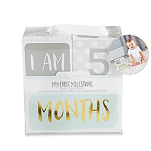 GiftsForYouNow My First Milestone Baby Age Blocks