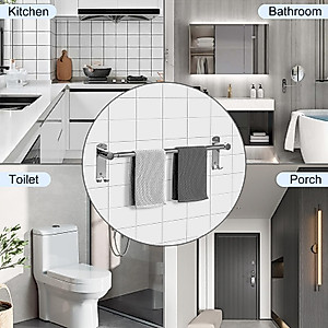 zmnklry Bathroom Towel Rack, 28In Adjustable Bathroom Towel Bar, Stainless Steel Towel Bar, Owel Holder for Bathroom Wall