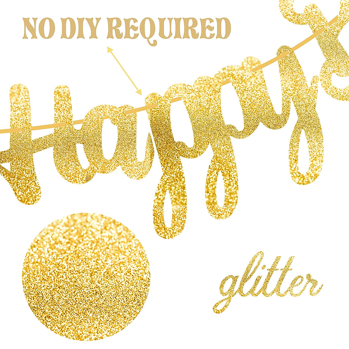 Cowgirl Happy Birthday Banner Cowgirl Birthday Party Supplies Glitter Western Cowgirl Theme Birthday Banners Decorations for Western Girl’s Birthday Party Horse Birthday Party Baby Shower Supplies