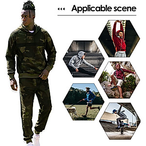 AOTORR Men's Tracksuit Full Zip Running Jogging Athletic Sports Set Casual Sweat Suit Red L