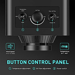 Dog-Blow-Dryer, 4.3HP/3200W Pet Grooming Dryer with Adjustable Speed and Temperature Control Pet Dryer, Dog Hair Dryer with 4 Nozzle