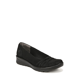 BZees Womens Goody Slip On Black 8.5 M