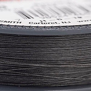 The Beadsmith Fireline by Berkley – Micro-Fused Braided Thread – 8lb. Test, 007”/.17mm Diameter, 50 Yard Spool, Smoke Grey – Super Strong Stringing Material for Jewelry Making and Bead Weaving