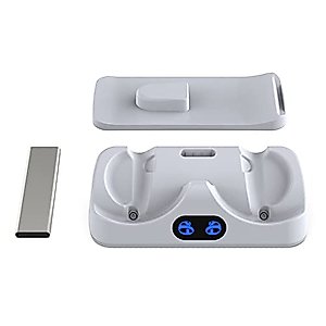 SamFansar Controller Charging Stand Dual Base Game Controller Charging Station with Holder White
