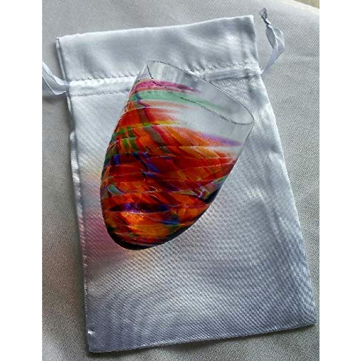 Jewish Wedding Glass to Break - Blue and Purple