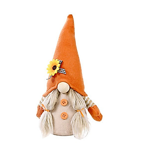 Sunflower Garden Gnome Spring Summer Plush Dwarf Decorations Scandinavian Tomte Swedish Doll Tiered Tray Ornaments for Home Decor Girl