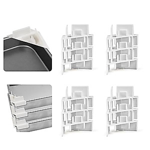 12 PCS Tray Stackers for Harvest Right Freeze Dryer Trays, Freeze Dryer Accessories Compatible with Harvest Right Trays, White