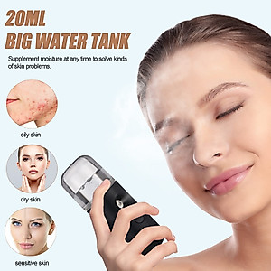 Eyelash Extension Supply Eyelash Extension Kit with USB Air Conditioning Blower Nano Facial Mister Silicone Pad Tweezers Eye Gel Pad Mini Brush Wash Bottle Mascara Brush Glue Ring (Black)