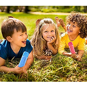 200 Pcs Ice Pop Bags, Disposable Popsicle Bags for Adults Kids, Plastic Ice Candy Bags with Funnel for Making Ice Pop, Yogurt, Ice Candy(2.4 x 11.8 In)