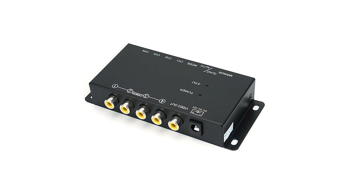 Toughsty 4Ch Mini Video Quad Splitter for CCTV Security