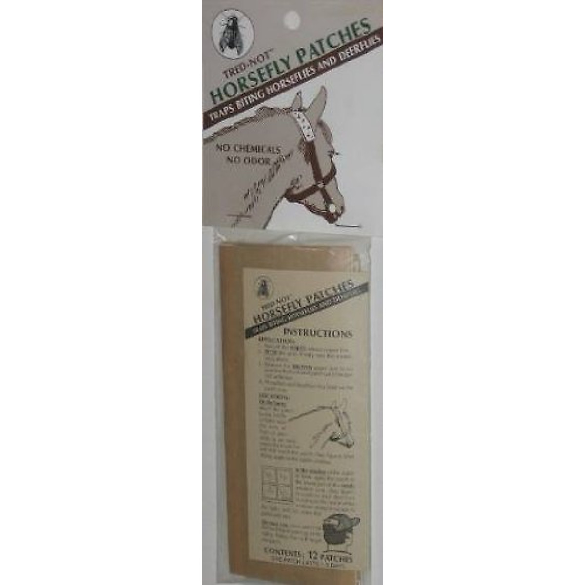 Trednot 12 Horsefly Patches/Sticky Horse Fly Traps