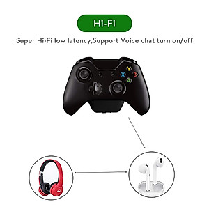 Uberwith Bluetooth Transmitter Dongle for Xbox Controllers - Stereo Audio Adapter Compatible with Wireless Headphones, Speakers, Airpods - Low Latency
