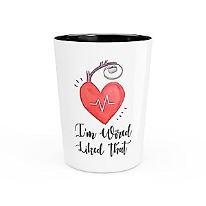 Shot Glass Party Ceramic Tequila Humorous Conciliator Reconciler Physician Doctor Arbitrator Medic Lover Men Women 1.9oz / Black