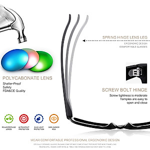 FEIDUSUN Sunglasses Men Polarized Sunglasses for Mens and Womens,Black Retro Sun Glasses Driving Fishing UV Protection