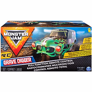 Monster Jam, Official Grave Digger Remote Control Monster Truck, 1:24 Scale, 2.4 GHz, Kids Toys for Boys and Girls Ages 4 and up