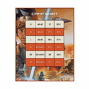 Star Wars The Empire Strikes Back Camp Shirt, X-Large White