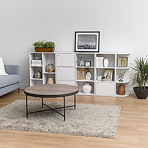 IRIS USA Small Spaces Wood, Bookshelf Storage Shelf, Bookcase, 3-Tier - Corner, White,596326