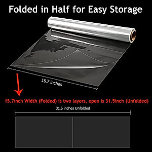 Clear Cellophane Wrap Roll 110 Feet Long 31.5 Inches Wide, Cellophane Rolls for Gift Baskets Flowers Food