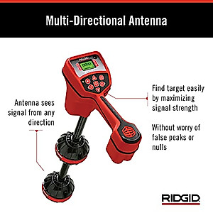 RIDGID 19238 NaviTrack Scout Locator, Underground Pipe Locator and Underground Cable Location Device Small