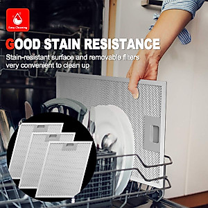 30 inch Range Hood, GASLAND Chef PR30SSN Wall Mount Vent Hood Stainless Steel, Ducted Stove Hood with Sensor Touch Control, Convertible Chimney-Style, LED Lights, Aluminum Mesh Filters