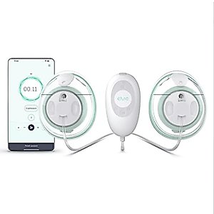Elvie Stride Hospital-Grade App-Controlled Breast Pump | Hands-Free Wearable Ultra-Quiet Electric Breast Pump with 2-Modes 10-Settings & 5oz Capacity per Cup