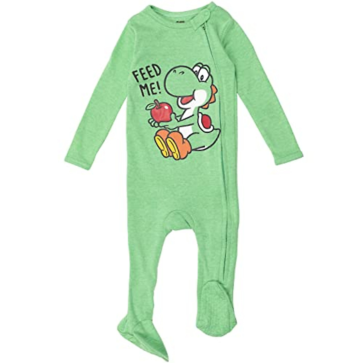 Super Mario Mario Luigi Yoshi Baby Boys 2 Pack Zip-Up Sleep N' Play Coverall 3-6 Months Red/Green