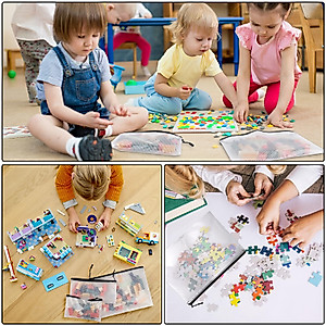 25pcs Multisize Mesh Zipper Pouch Bags, Waterproof Zipper Bags, 8 Sizes Waterproof Plastic Document Pouch, Bags for Travel Storage, Office Supply and Home Organize