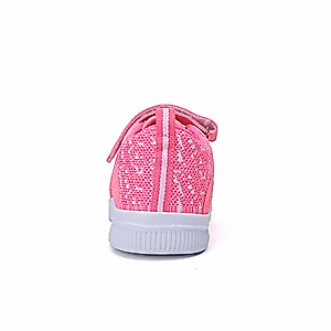 Abertina Kids Lightweight Breathable Running Sneakers Easy Walk Sport Casual Shoes for Boys Girls (2 Little Kid,Pink,34)