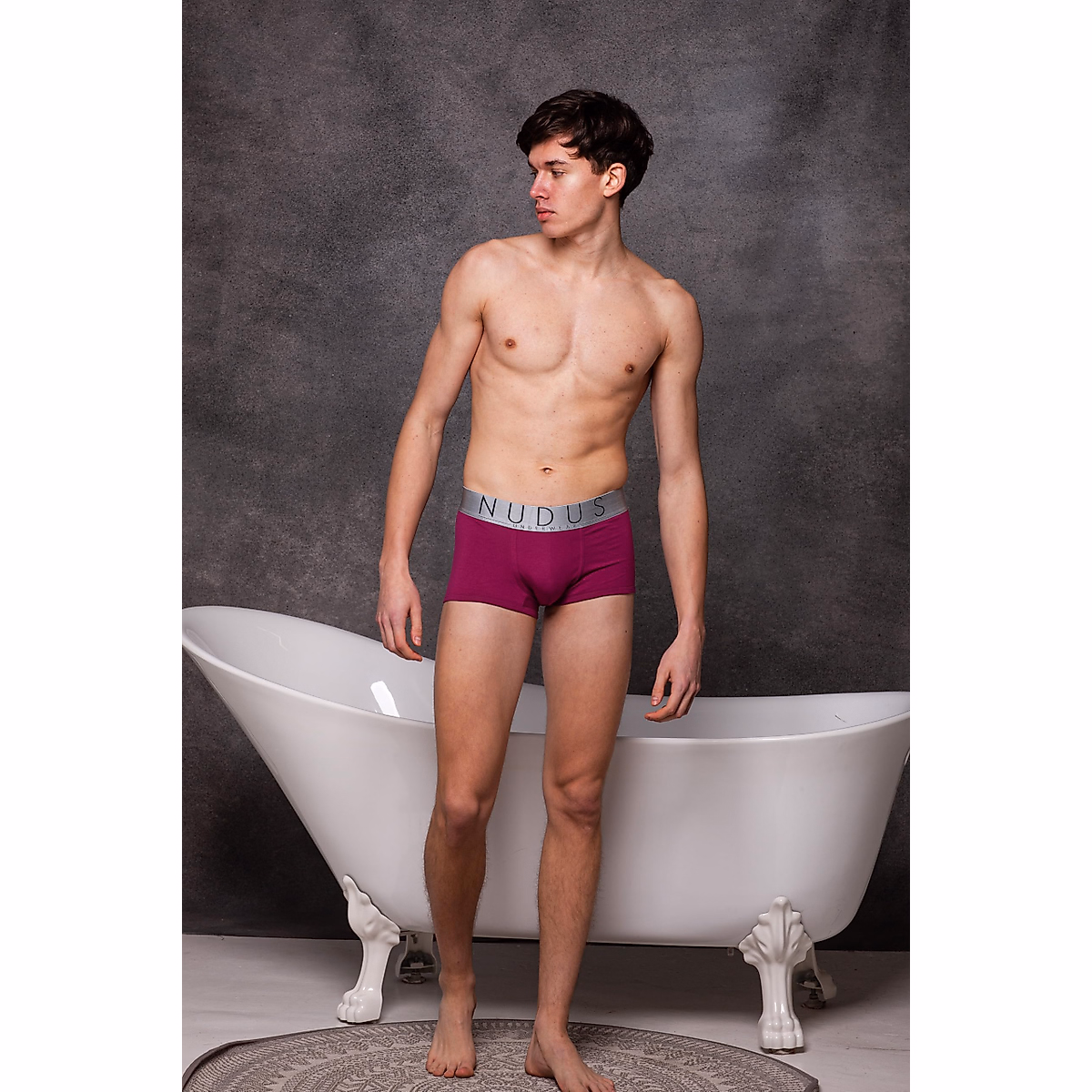 NUDUS Men’s Cotton Underwear - Short Boxer Briefs - 4 Pack Gift Box - Medium