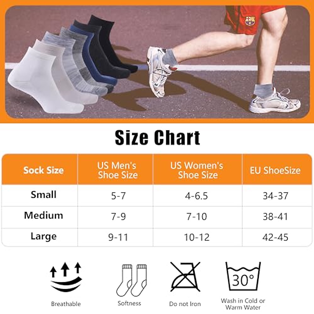 RZTT 90% Merino Wool Socks for Women, Running Ankle Socks for Men, Lightweight Breathable Low Cut No Show Athletic Socks with Arch Support,3 Pack,Medium,Light Grey