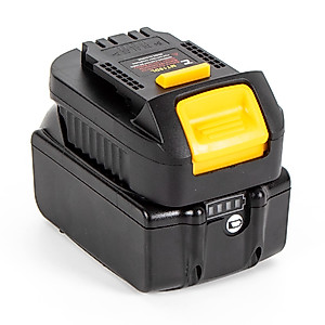 ZDTZAN MT20DL Battery Adapter for Makita 18V Li-ion Battery use on Dewalt 20V Battery Tool, Convert for Dewalt 18V 20V DCB200 Li-ion Battery Cordless Power Tools