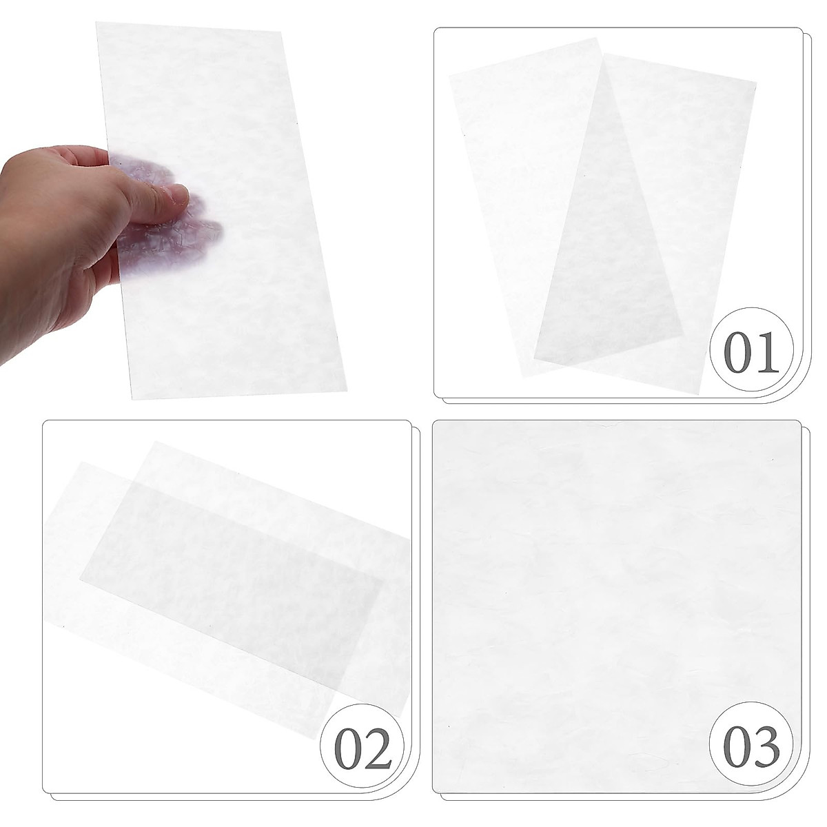 SUPVOX 2pcs Inlay Material White Mother of Pearl Shell Blanks Sheet Rectangle Inlay Material for Guitar