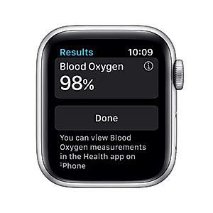 Apple Watch Series 6 (GPS, 40mm) - Silver Aluminum Case with White Sport Band (Renewed)