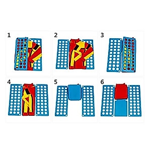 WJCCY Clothes Folder T Shirts Jumpers Organiser Fold Save Time Quick Clothes Folding Board Children Clothes Holder (Color : Red)