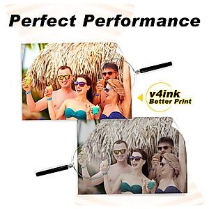 v4ink Compatible GI20 Refill Ink Bottle Replacement for Canon GI-20 Refill Ink Bottle to use with PIXMA G5020 G5030 G5040 G5050 G6020 G6030 G6040 G6050 G7020 Inkjet Printer - Black Cyan Magenta Yellow