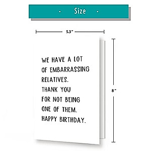Hilarious Happy Birthday Gifts for Cousin,Joke Bday Card for Sister,Relatives Bday Card,Cute Birthday Card for Brother,Birthday Merchandise Aunty Uncle…